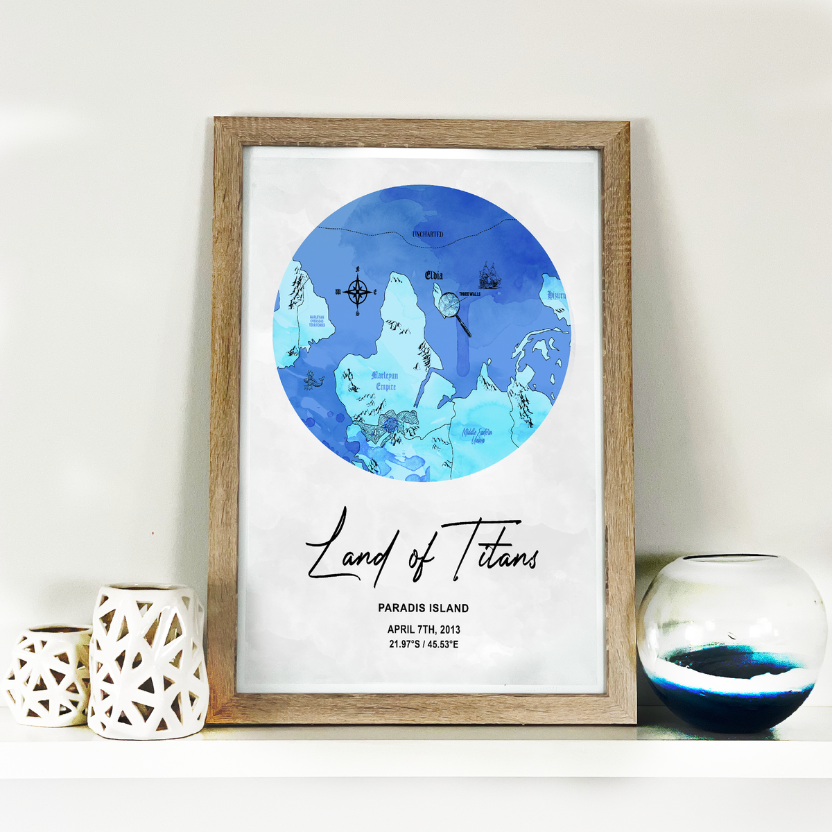 Attack on Titan Anime World Map Poster - Norm Service